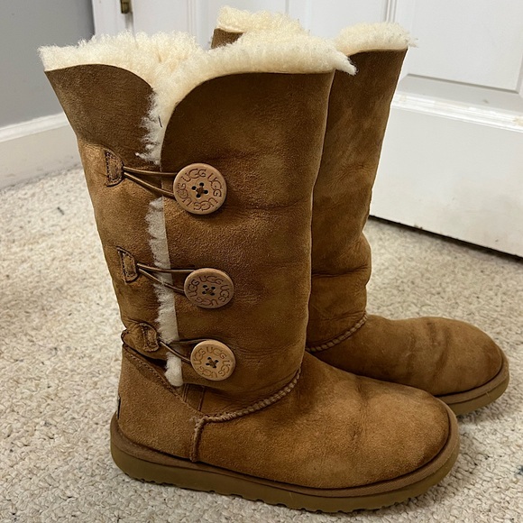 UGG | Shoes | Ugg Bailey 3 Button Tall Chestnut Brown Boots | Poshmark